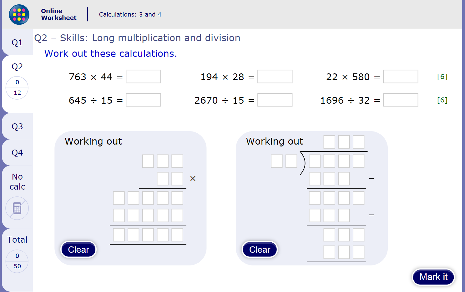 Worksheets - MyMaths help and support